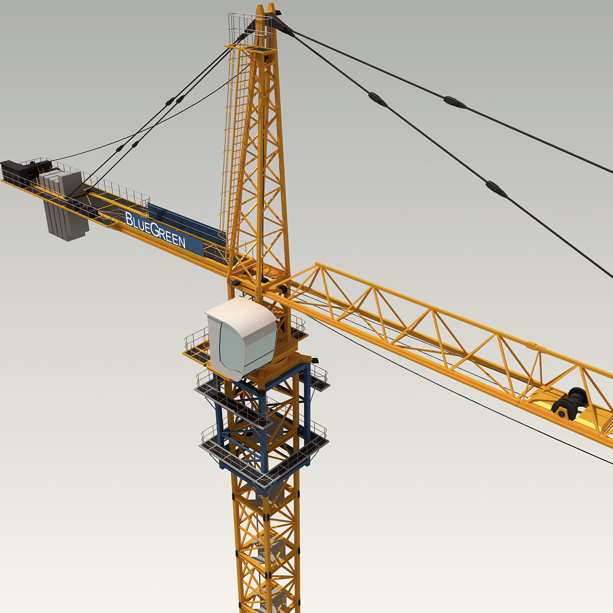 3d model tower crane