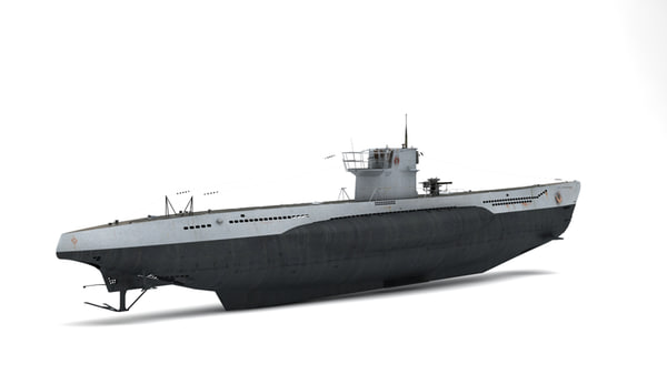 3d max german submarine u-201