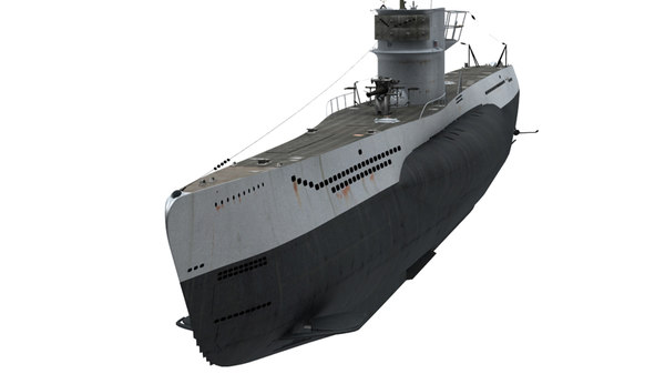 3d max german submarine u-201