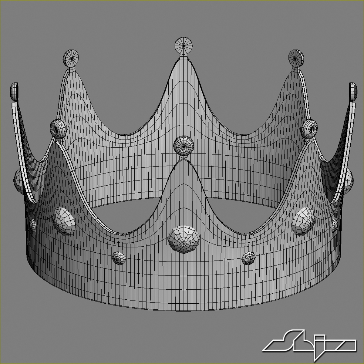 3d crown 1 model