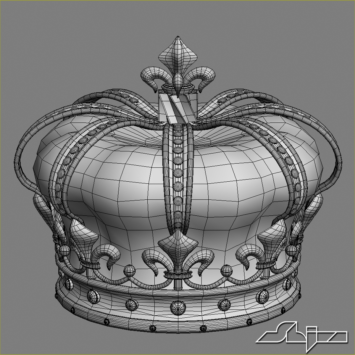 3d crown 1 model