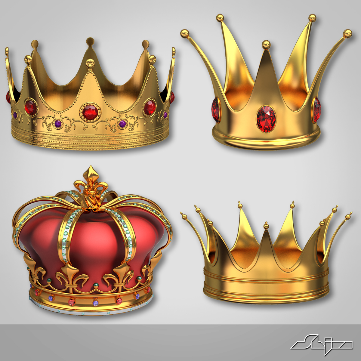 3d crown 1 model