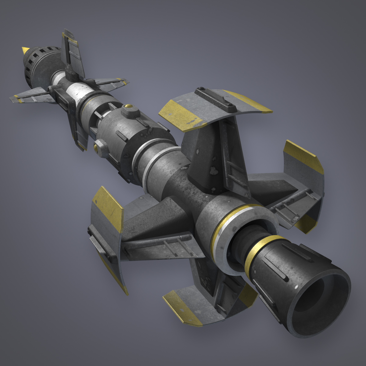 missile sci fi 3d model