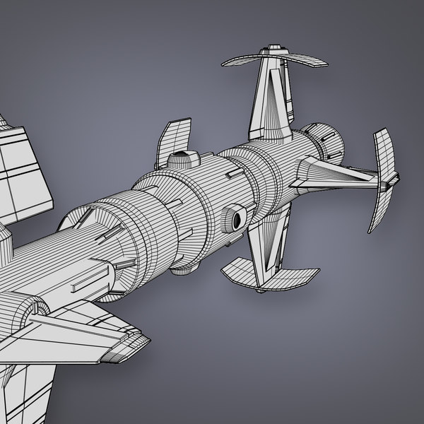 missile sci fi 3d model