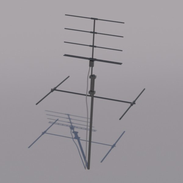 tv antenna 3d model