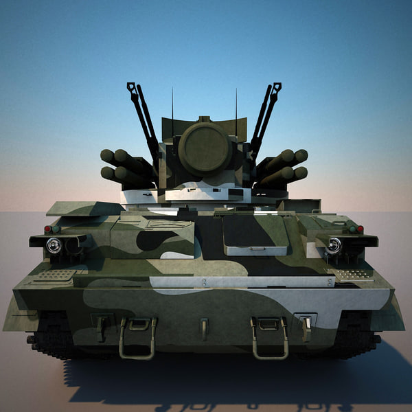 9k22 tunguska sa-19 grison 3d model
