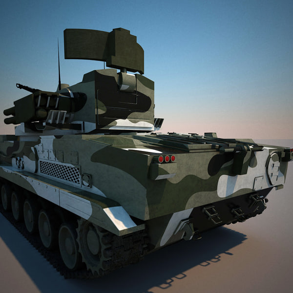 9k22 tunguska sa-19 grison 3d model