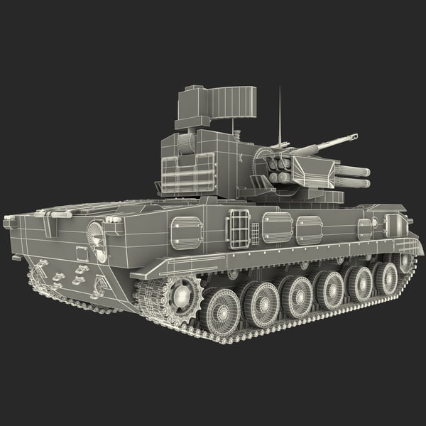 9k22 tunguska sa-19 grison 3d model