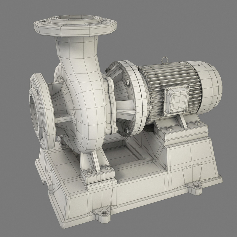 pump centrifugal 3d model