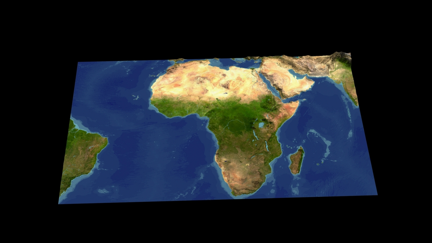 3d africa maps