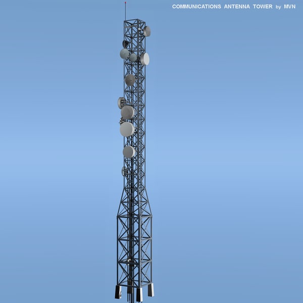 cell antenna tower 3d model