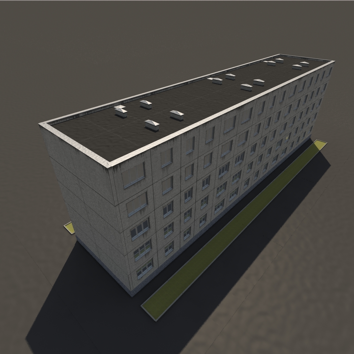 panel building soviet union 3d model