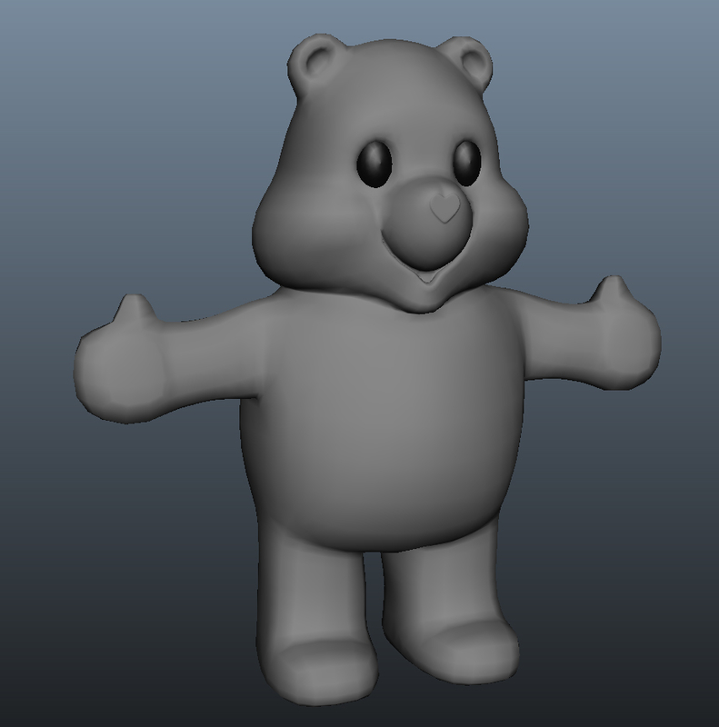 3d care bear model