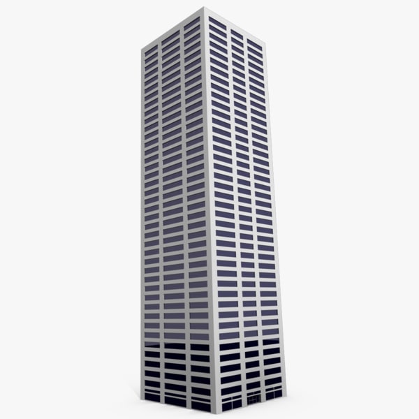 3d tall skyscraper