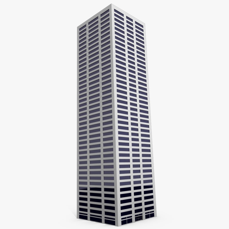 3d tall skyscraper