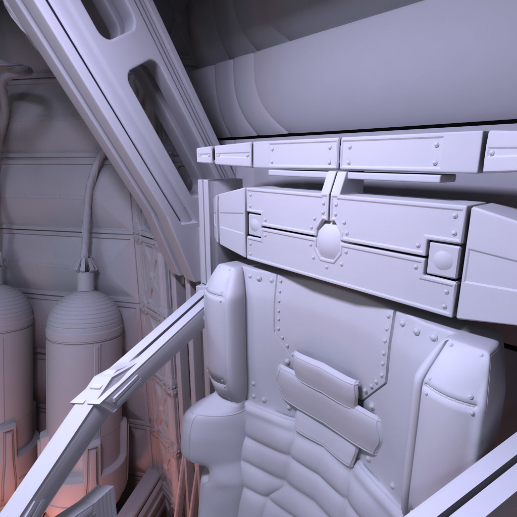 max space shuttle cabin interior