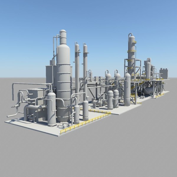 gas treatment 3d model