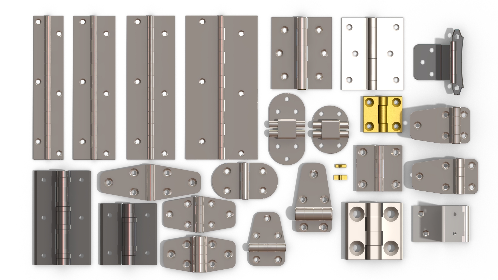 hinges door 3d model