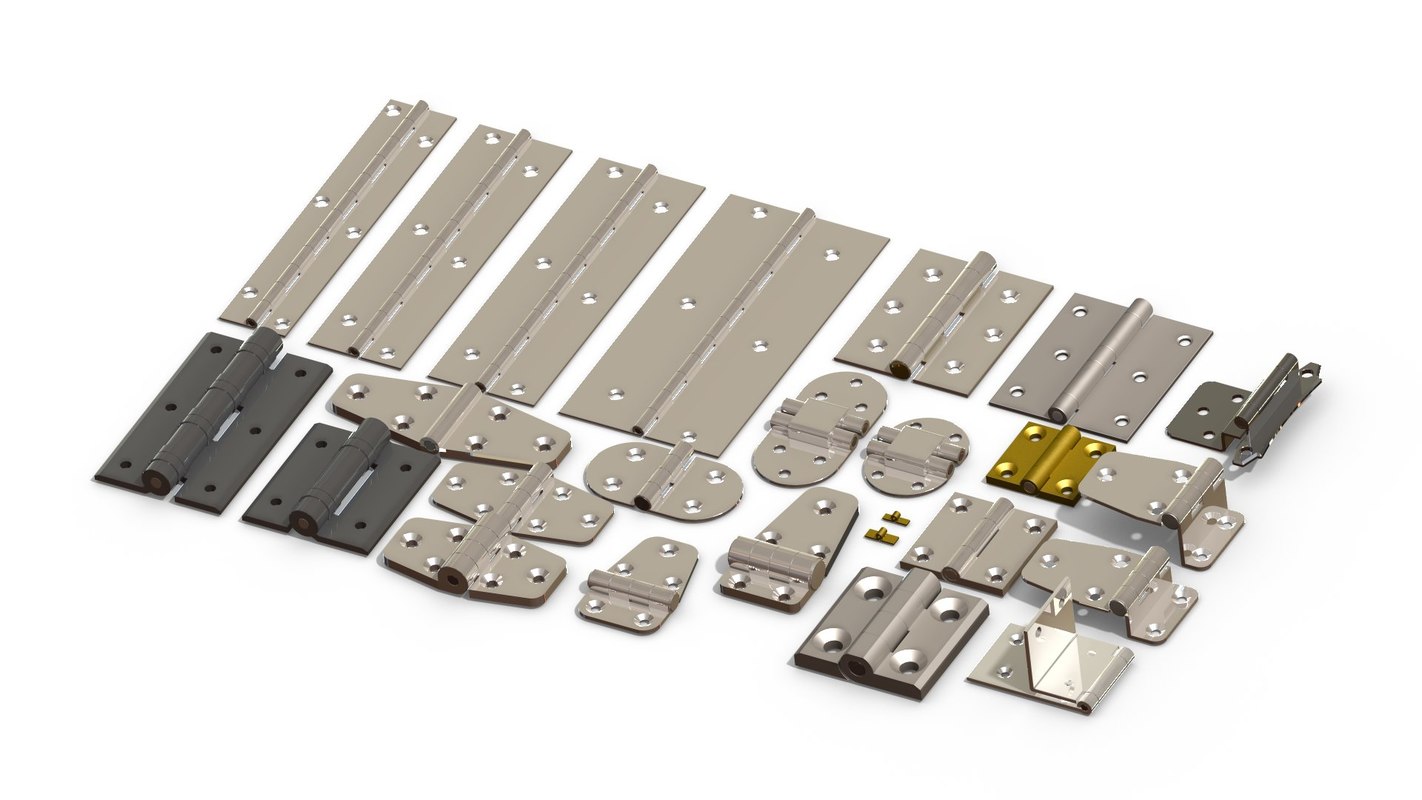 hinges door 3d model