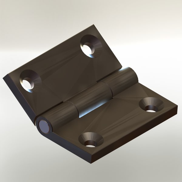 hinges door 3d model