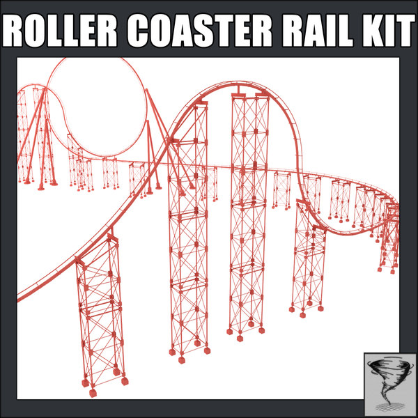 free roller coasters 3d model