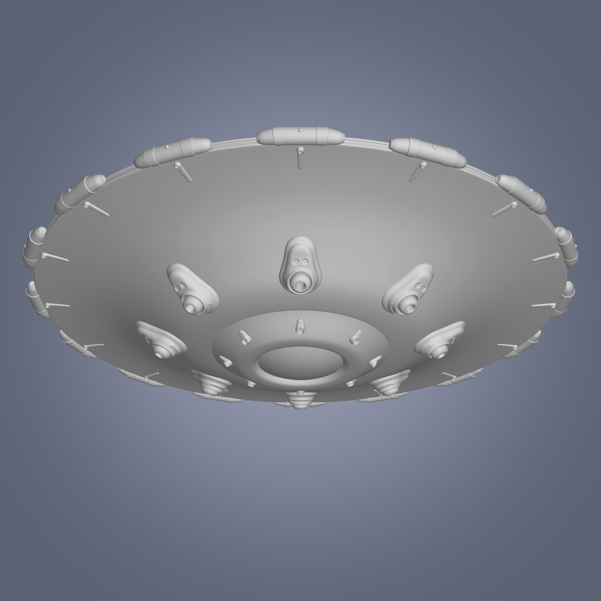 经典的UFO3D模型 - TurboSquid 595021