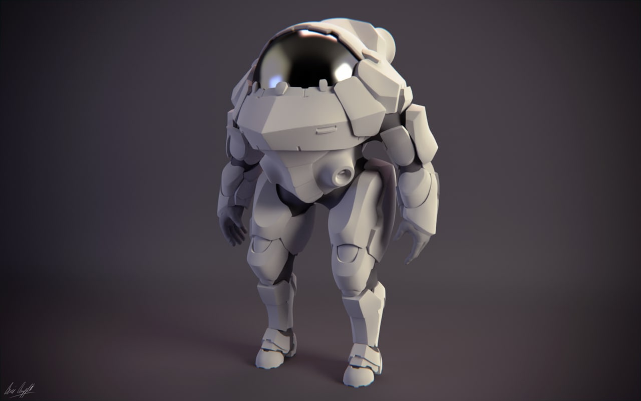 astro astronaut mech 3d model