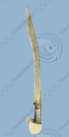 modelo 3d Espada turca Yataghan - TurboSquid 595141