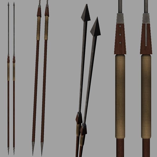 roman pilum 3d model