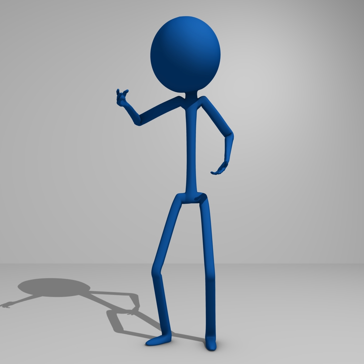 3d model rigged stickman