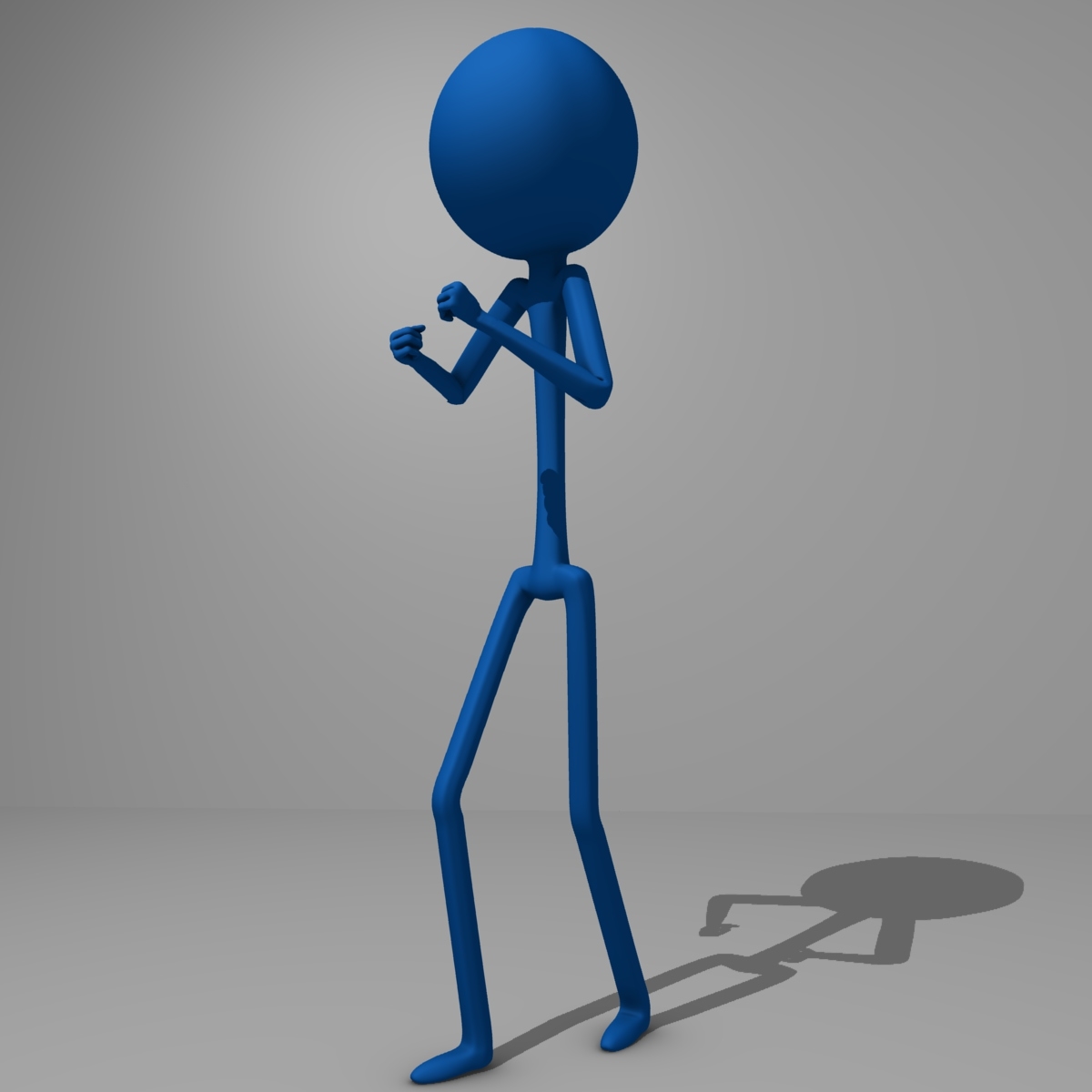 3d model rigged stickman