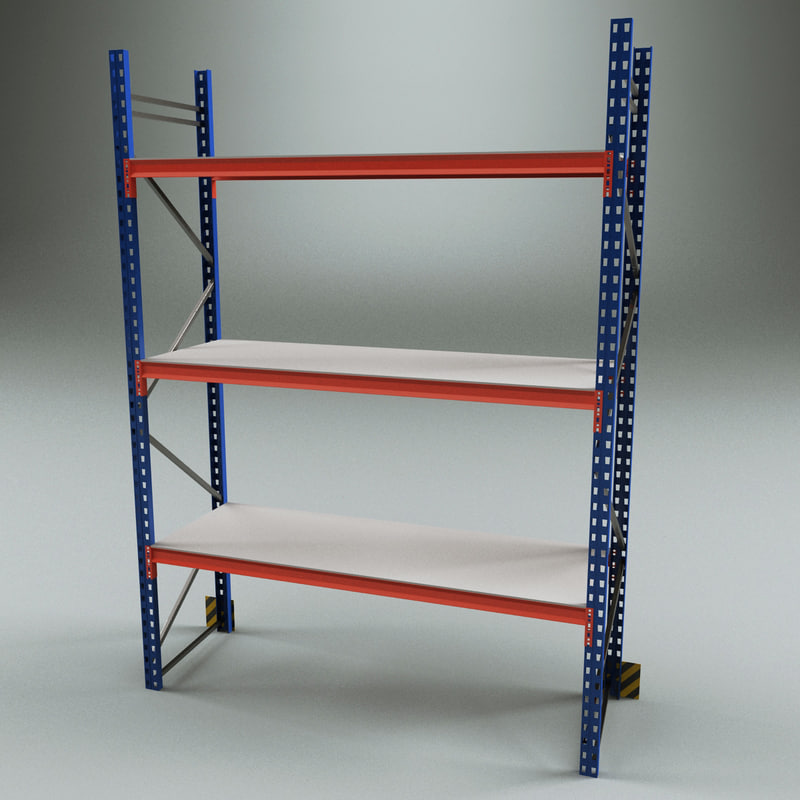 3d warehouse rack model