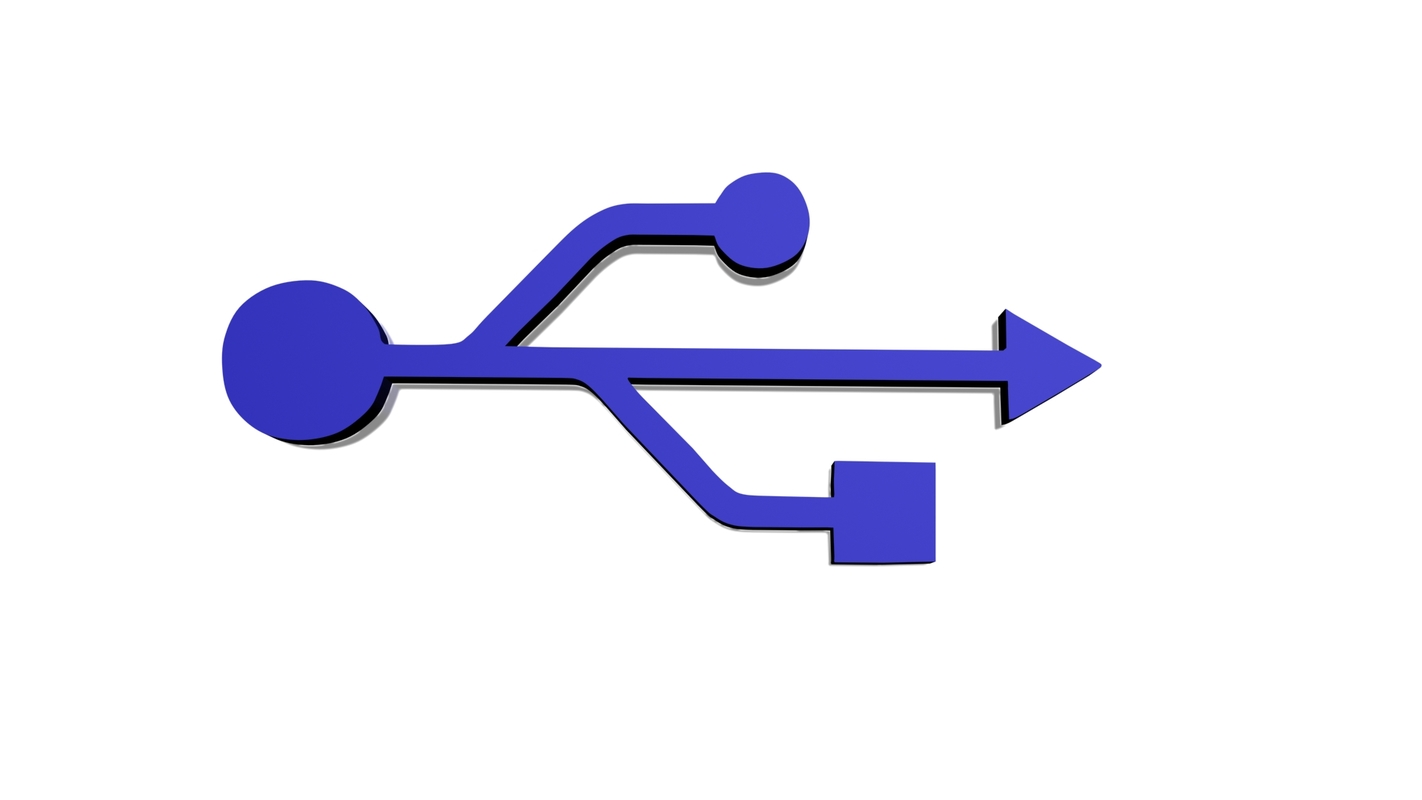 3d usb symbol