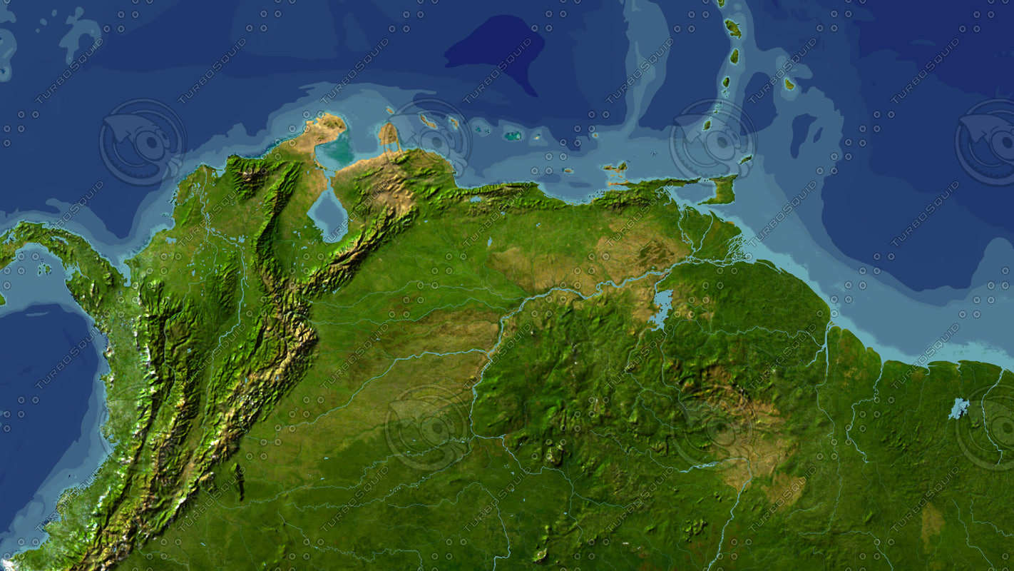 venezuela maps 3d model