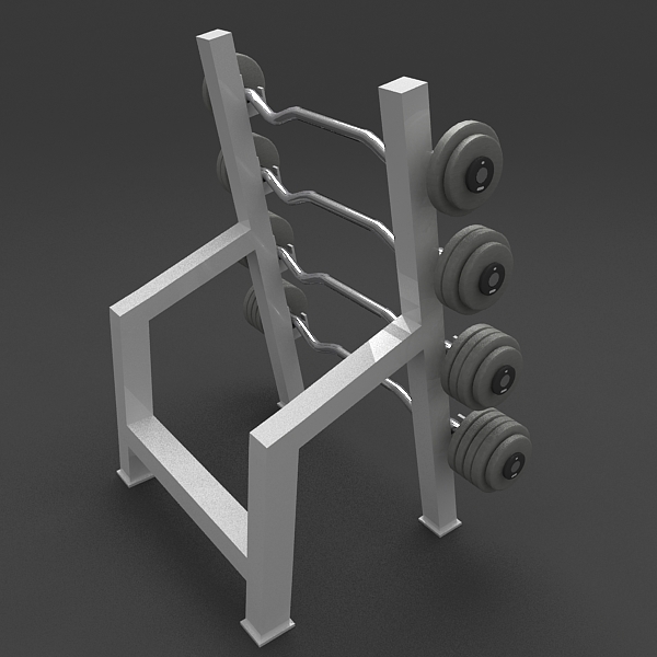 3d barbell rack
