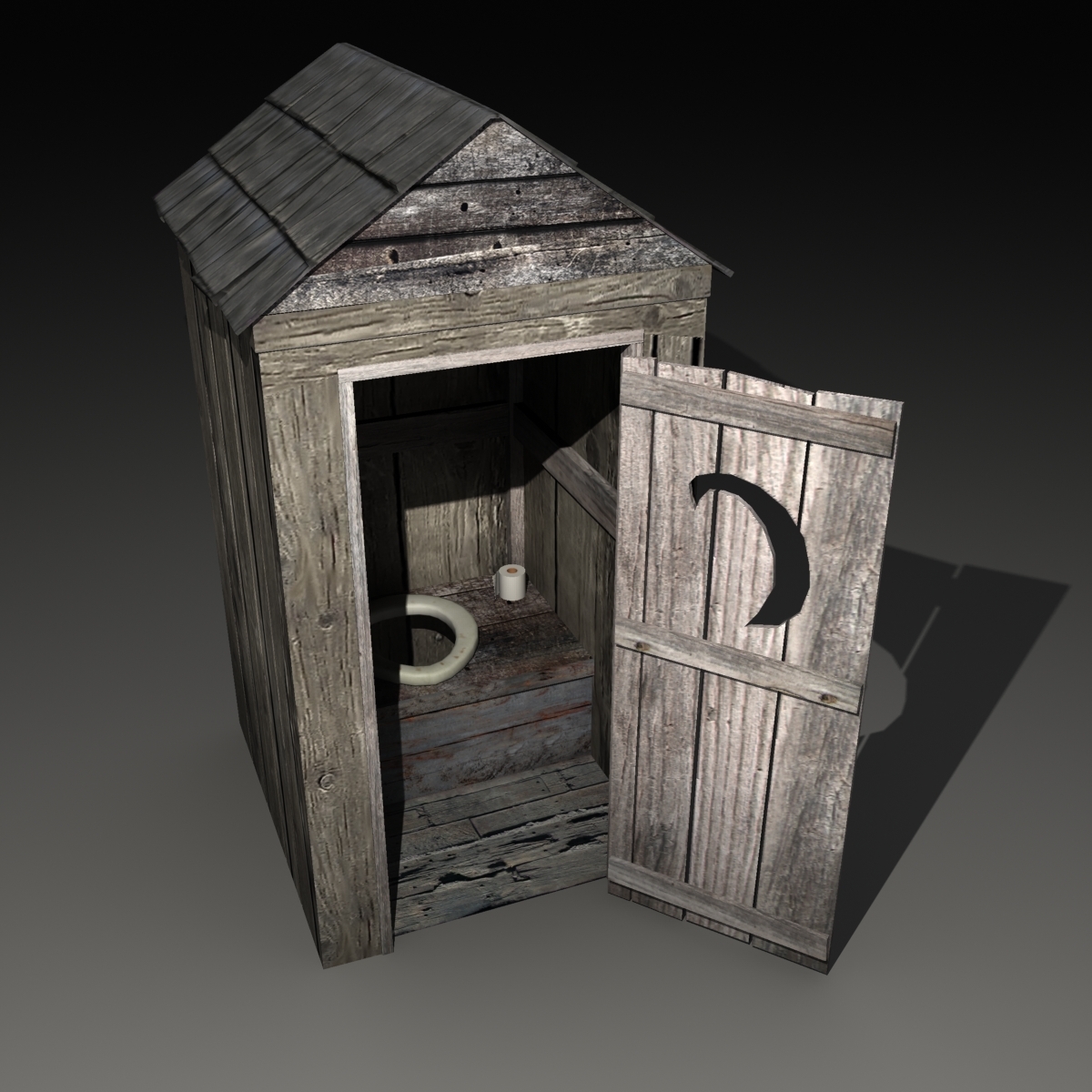 3d model outhouse house