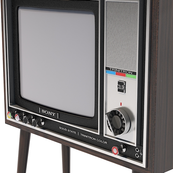 3d model sony trinitron kv