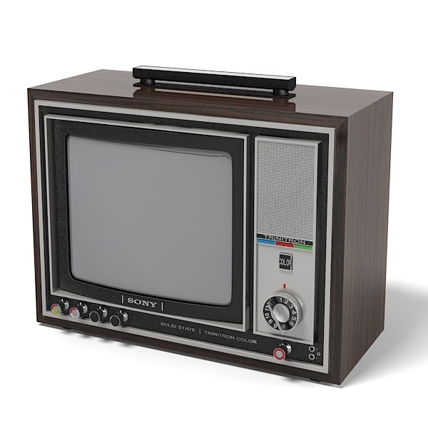 3d model sony trinitron kv