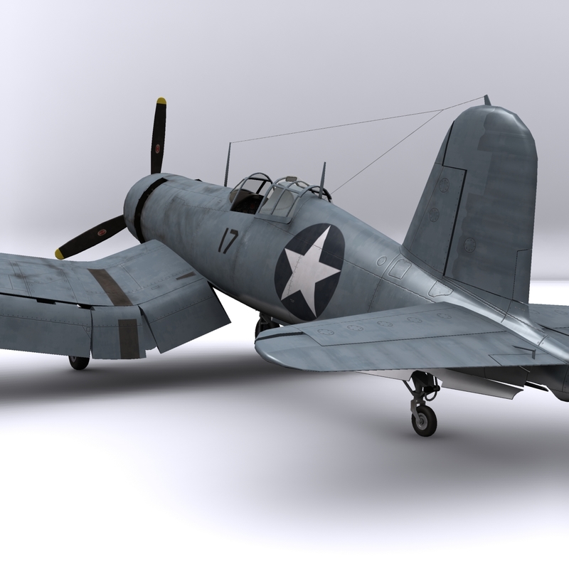 F4U-1 Corsair VMF 124 Squadron 3D 모델 - TurboSquid 593870