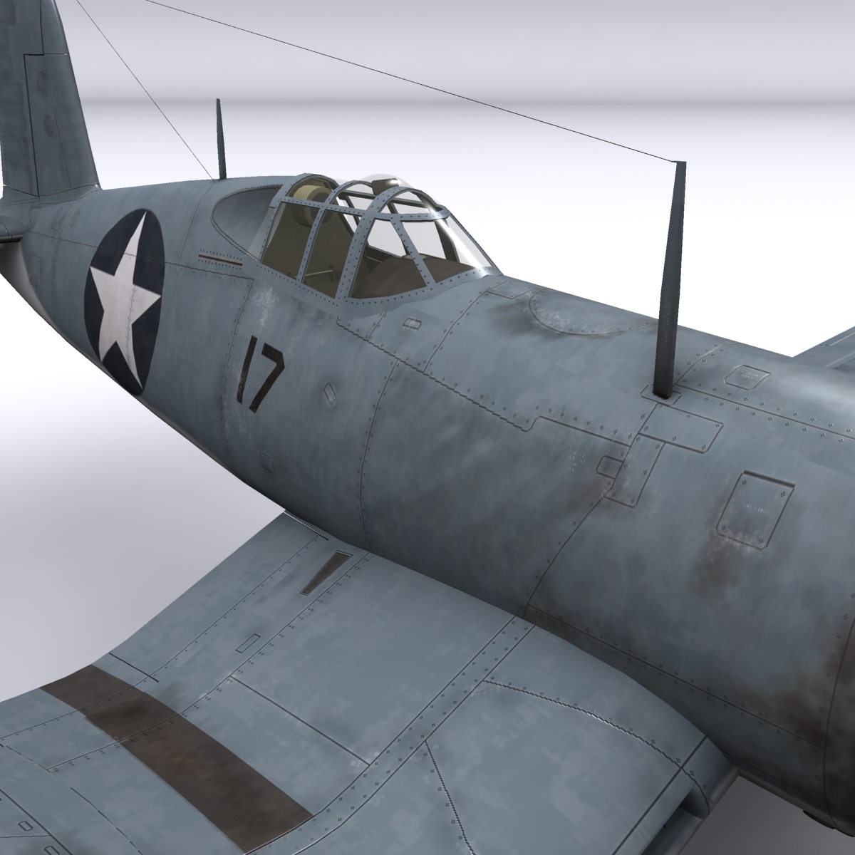 F4U-1 Corsair VMF 124 Squadron 3D 모델 - TurboSquid 593870