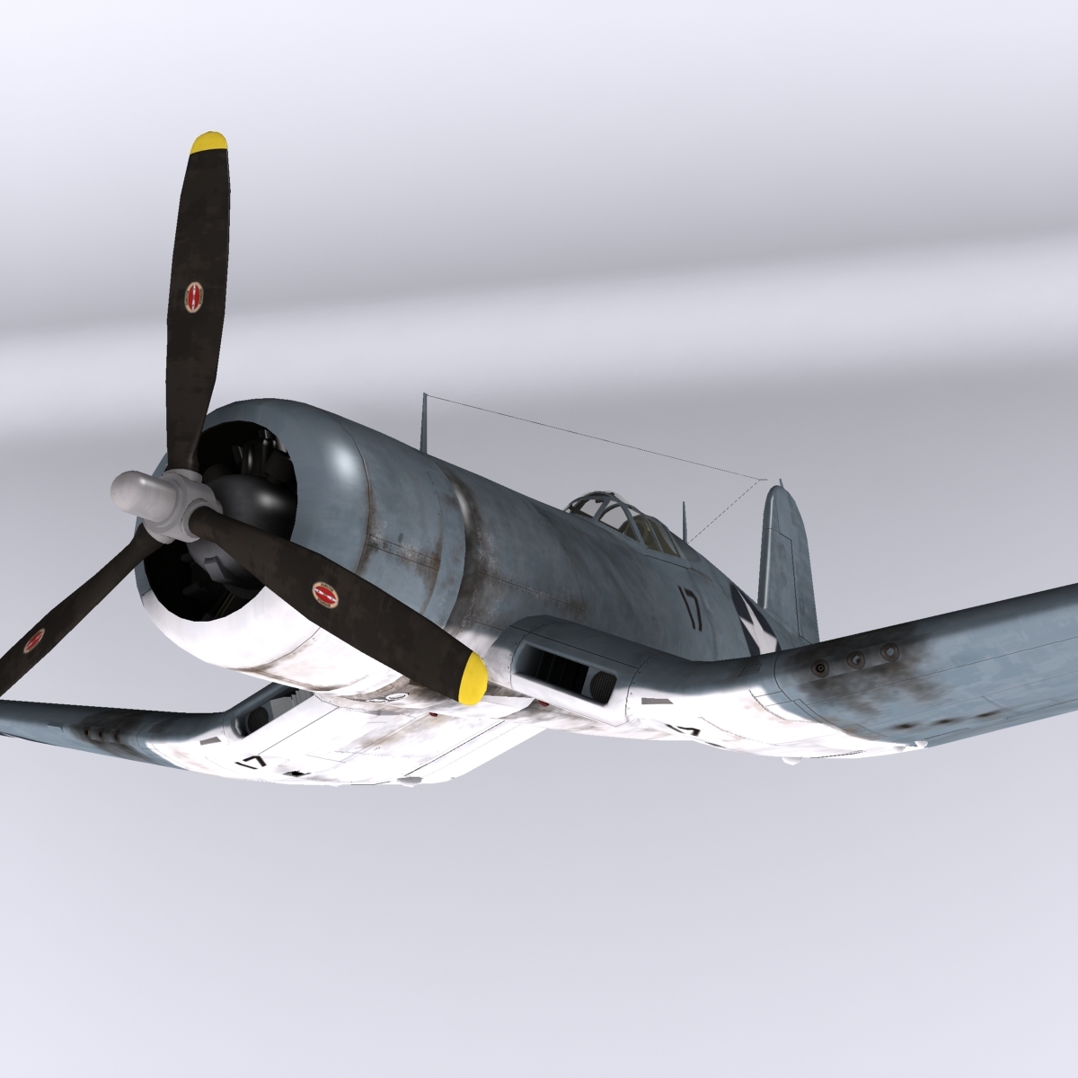 F4U-1 Corsair VMF 124 Squadron 3D 모델 - TurboSquid 593870