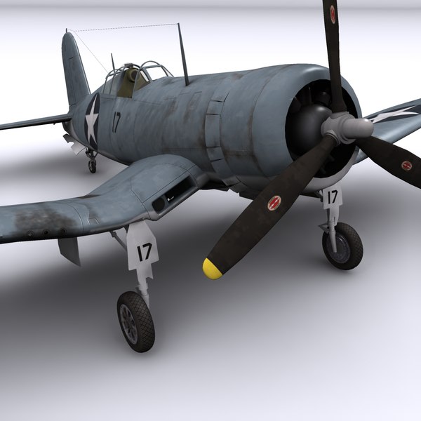 F4U-1 Corsair VMF 124 Squadron 3D 모델 - TurboSquid 593870
