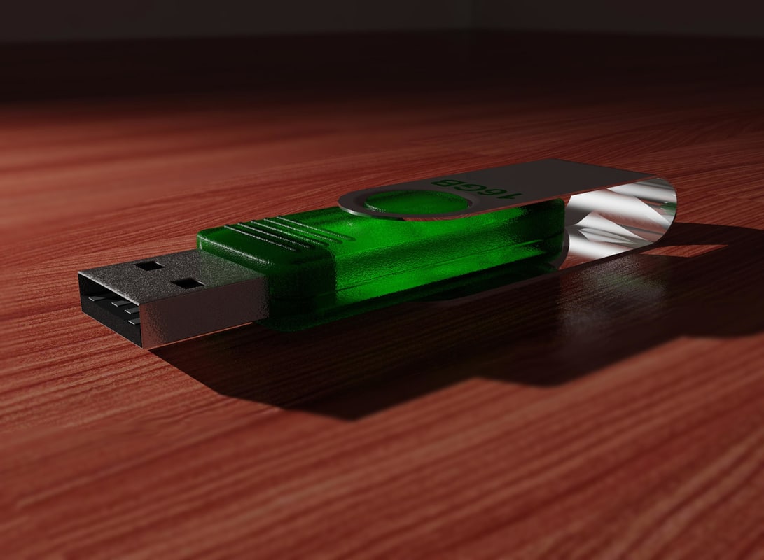 3d usb flash drive model