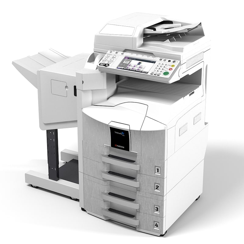 3d model kyocera taskalfa color