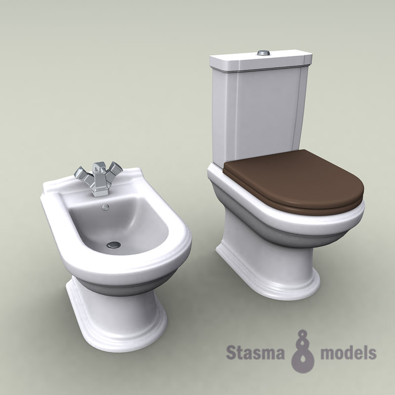 3d model of wc lavatory bathroom