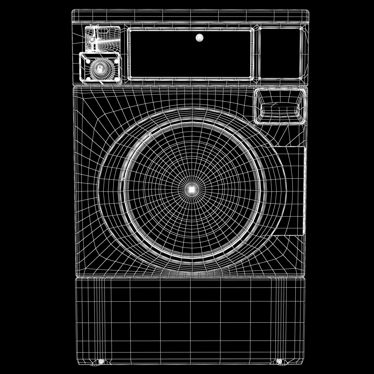3d model commercial washing machine