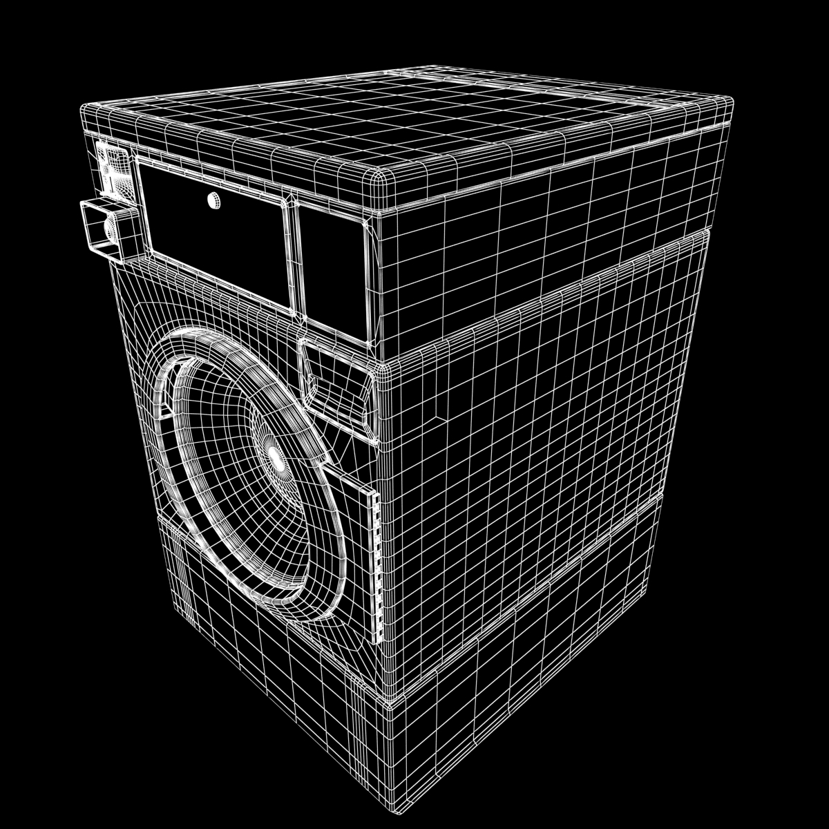 3d model commercial washing machine