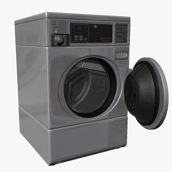 3d model commercial washing machine