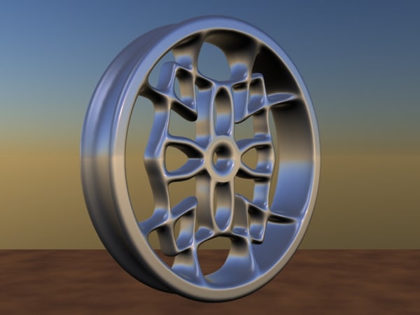 free wheels rims 3d model
