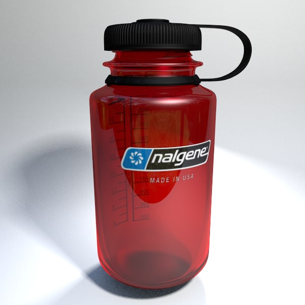 nalgene logo easily 3d model
